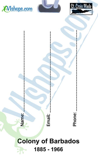 Barbados Colony of - 1885 to 1966 - Flags of the World - Bag Tag ...