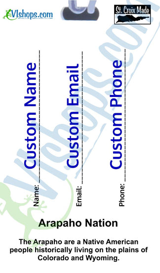 Native American - Arapaho Nation - Flags of Native Americans - Bag Tag ...